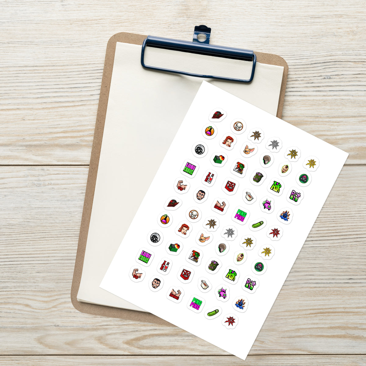 Stream Emotes Sticker sheet – hereticgear